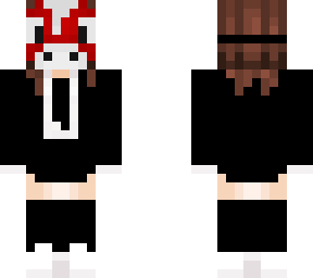 Mooshroom Mask Girl w/ Suit | Minecraft Skin