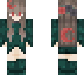 Cave Spider Girl Minecraft Skin