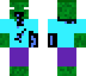 corrupted zack zombie | Minecraft Skin