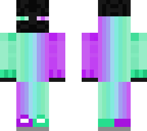 Mint-Lila Gradient Enderman | Minecraft Skin