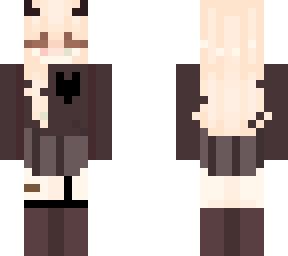 Devil horn girl | Minecraft Skin