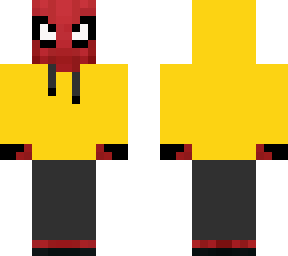 spiderman with hoodie and pants | Minecraft Skin