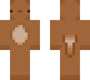 Cute Brown Axolotl | Minecraft Skin