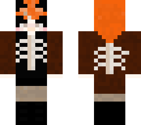 ginger skeleton | Minecraft Skin