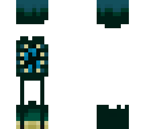 Sculk corruption (overlay over original skin image) | Minecraft Skin