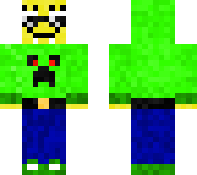 Spongebob Creeper | Minecraft Skin