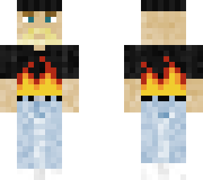 Liekkiperttu t-paita | Minecraft Skin