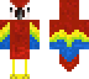 Scarlet Macaw | Minecraft Skin
