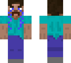 crying steve | Minecraft Skin