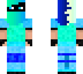 Blue bandit (Block boiz skin) | Minecraft Skin