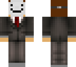 Ranboo Suit with Dream mask | Minecraft Skin