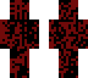 Red computer code | Minecraft Skin