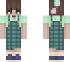 cute soft boy in overalls | Minecraft Skin