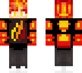 Fiery Hoodie | Minecraft Skin