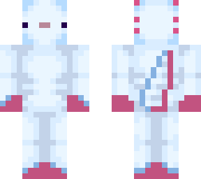 light blue axolotl | Minecraft Skin