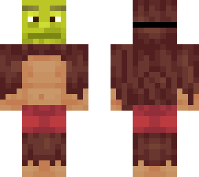 NOT MINE!!!!!!! SHREK MONKE FIXED TEXTURE | Minecraft Skin