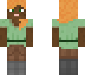 ruda czarna alex | Minecraft Skin