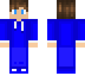 blue boy with headphones | Minecraft Skin