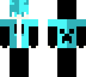 Cool blue demon | Minecraft Skin