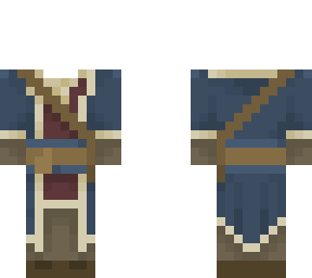 Medieval mage robes slim base | Minecraft Skin