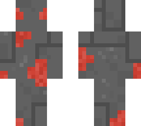 Red Stone Monstrosity | Minecraft Skin