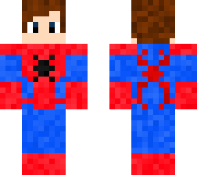 spider man classic suit unmasked | Minecraft Skin