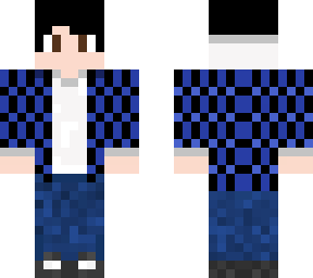 Blue and Black Flannel | Minecraft Skin