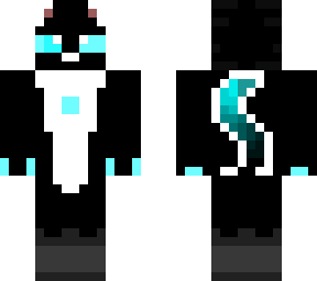 blue robot cat | Minecraft Skin