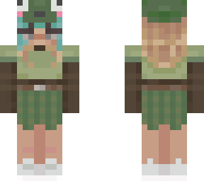 Frog hat girl | Minecraft Skin