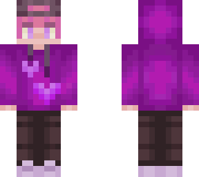 + -Purple heart- + | Minecraft Skin
