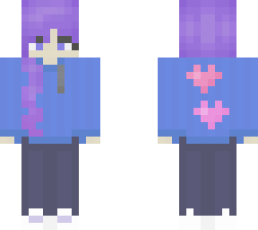 puple hair girl | Minecraft Skin