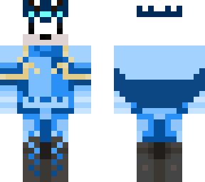 The Aquatic Fox King Squiddy | Minecraft Skin