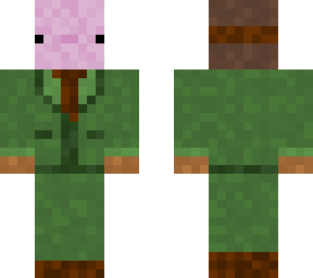 Hexside axolotl uniform the owl house | Minecraft Skin