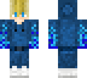 Blue fire hands | Minecraft Skin