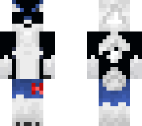 Hacker the shiny midnight lycanroc | Minecraft Skin