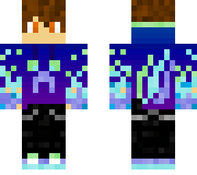 Midnight Neon Boy | Minecraft Skin