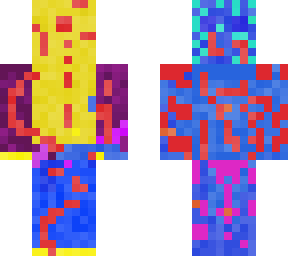 Corrupted girl in a boy | Minecraft Skin