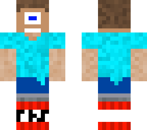 cyclops Steve on TNT with pressure plate | Minecraft Skin