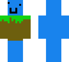 happy blue man dirt idk | Minecraft Skin