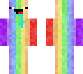 Rainbow Noob | Minecraft Skin