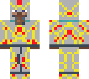 [ruby] iron and gold armour steve | Minecraft Skin