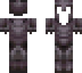 Backwards Netherite Armour Template | Minecraft Skin