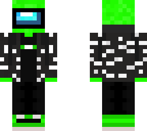 Lime Amungus with the drip | Minecraft Skin