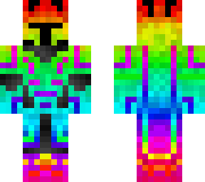 Rainbow Knight | Minecraft Skin