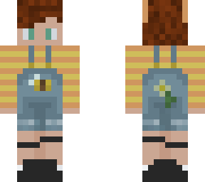 Summer bee overalls | Minecraft Skin