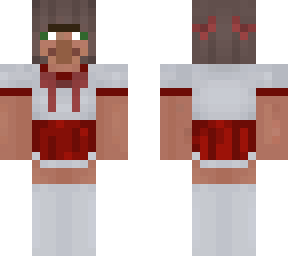 VIllager with a red skirt | Minecraft Skin