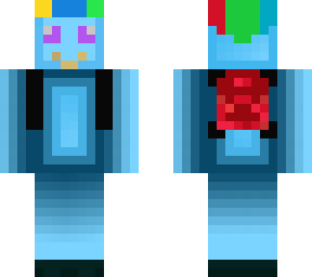 blue dude with hat | Minecraft Skin