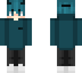 cyan cool boy | Minecraft Skin