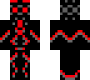 Red and Black Figure | Minecraft Skin