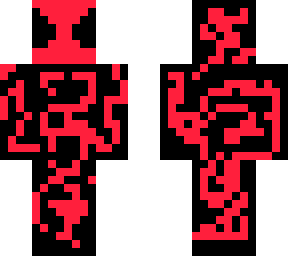 Red Void Spiderman | Minecraft Skin